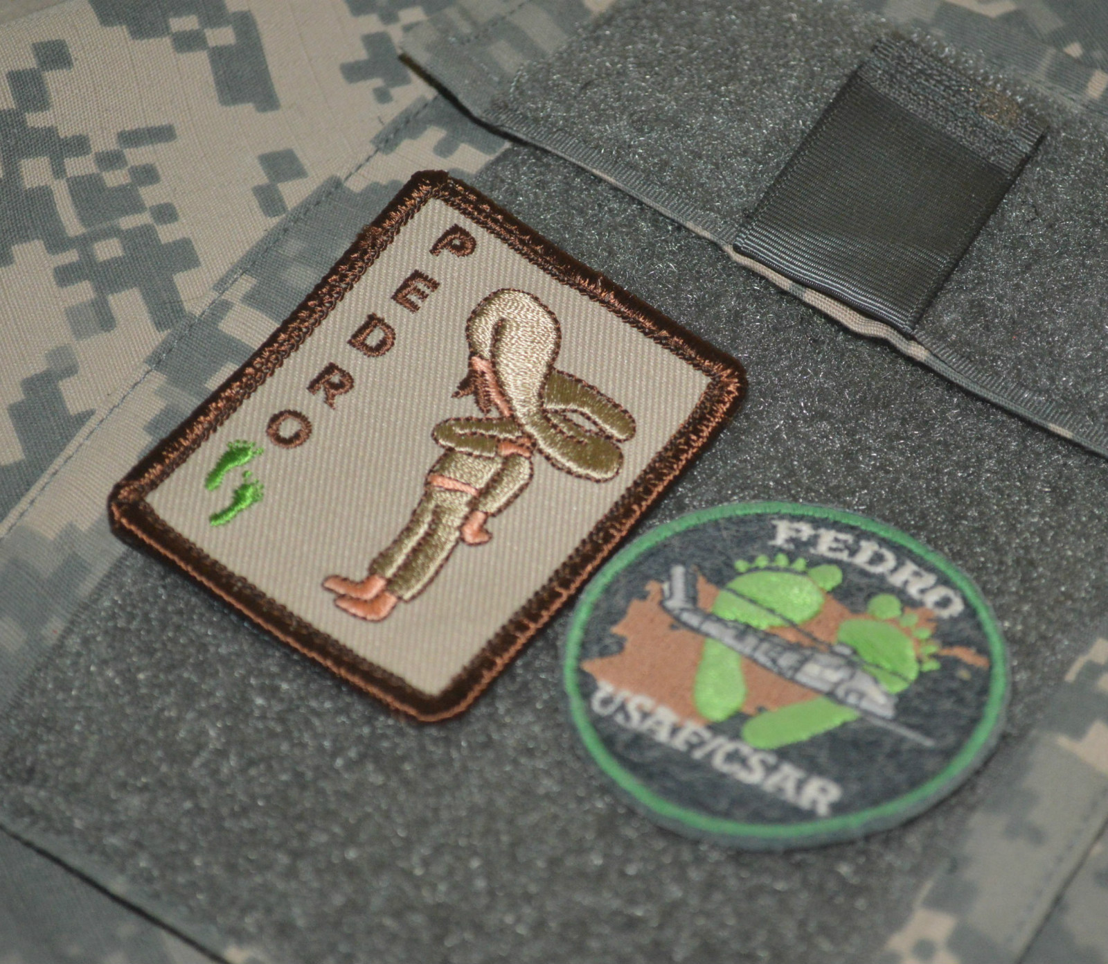 AFSOC COMBAT RESCUE PEDRO PJ velkrö 2" 2-TAB: USAF/CSAR over ...