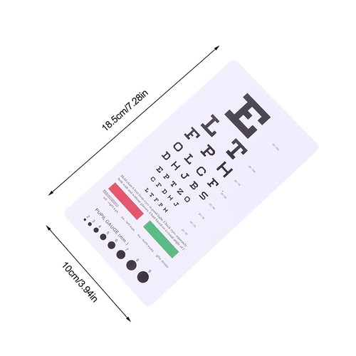 The List Standard Eye Test Chart Eyesight Testing Wall Visual Exam ...