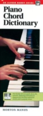 Piano Chord Dictionary : Handy Guide Paperback Morton Manus ...