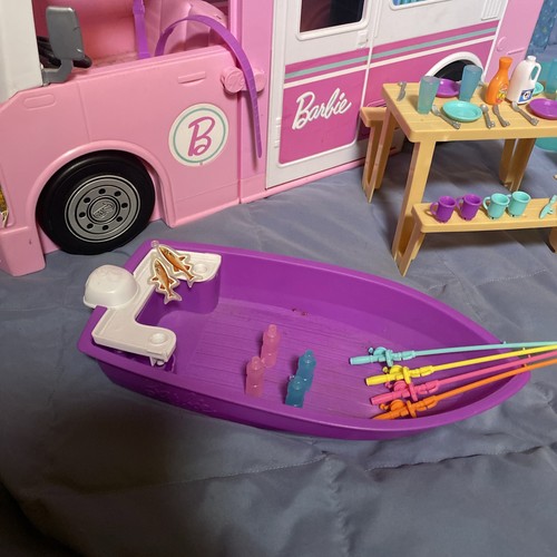 2019 Mattel Barbie 3-in-1 Pink * DREAM CAMPER * RV * Vehicle & Many ...