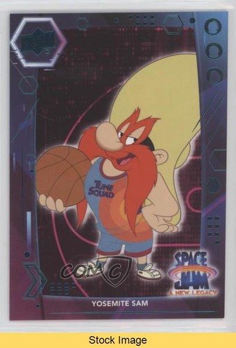 2021 Upper Deck Space Jam A New Legacy Turquoise Neon Yosemite Sam #4 ...