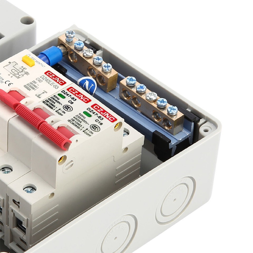 2 Way Garage Shed Camper Van Caravan Consumer Unit Fuses Box with RCD ...