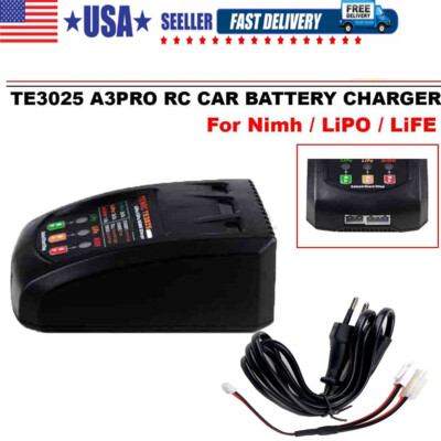 A3PRO FAST RC CAR BATTERY CHARGER NiMH LiPO TAMIYA + MINI TAMIYA Plug ...