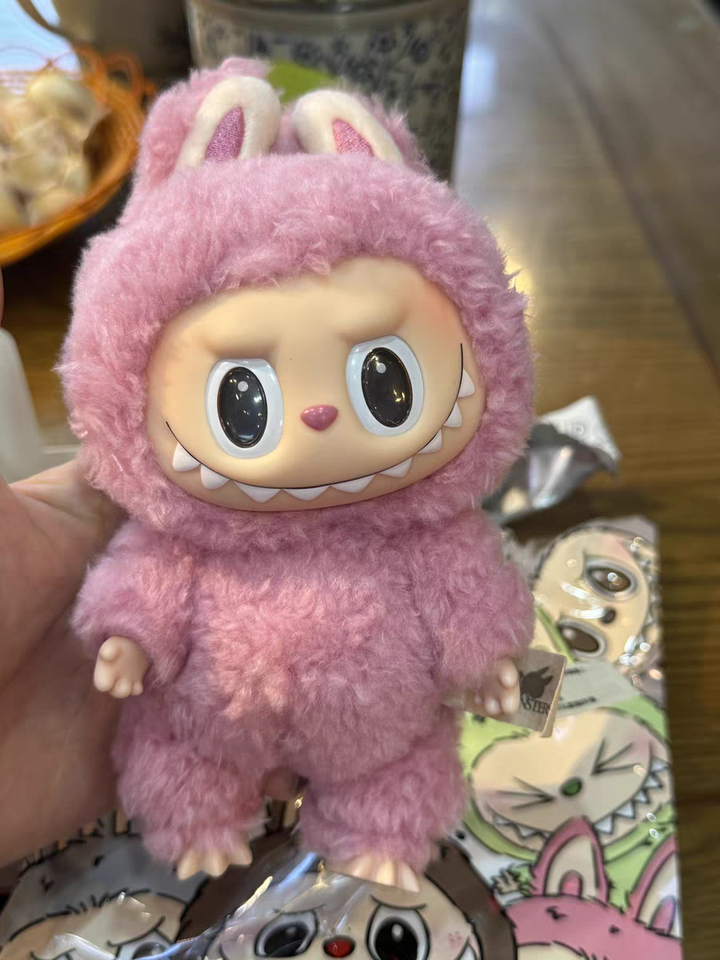 New Lychee Berry POPMART The Monsters Macarons Labubu Plush Doll 17CM ...