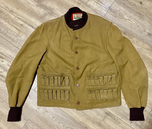 Vintage Hunting/shooting Jacket Cotton Canvas With Red Wool | eBay