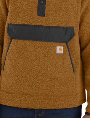 NEW Carhartt 104991 Relaxed Fit Fleece Jacket - Snap Neck Size 2XL