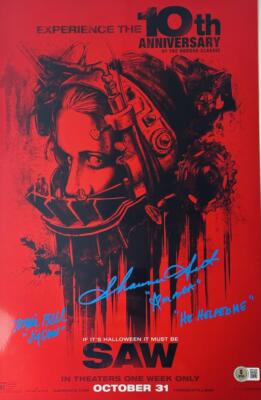 TOBIN BELL SHAWNEE SMITH SIGNED 11X17 PHOTO SAW JIGSAW POSTER AUTOGRAPH ...