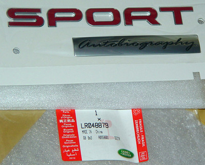 Badges, Decals & Emblems NEW 2018 OEM Genuine Range Rover Sport ...