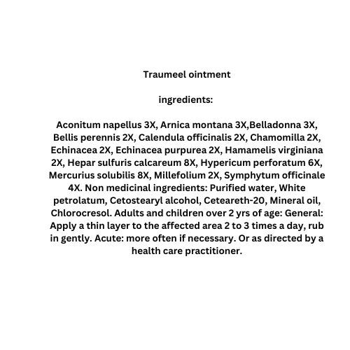 Traumeel S Original Anti-Inflammatory & Pain Relief Ointment Cream 100g ...