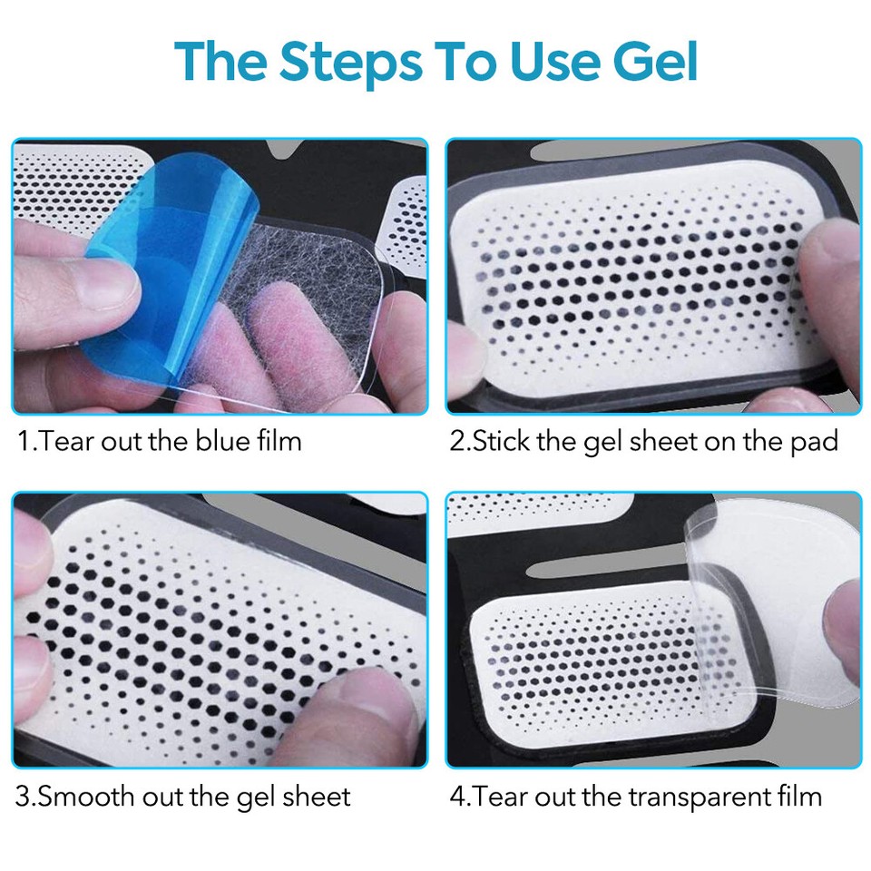 2-100Pcs Replacement ABS Gel Pads for EMS Abdominal Muscle Stimulator ...