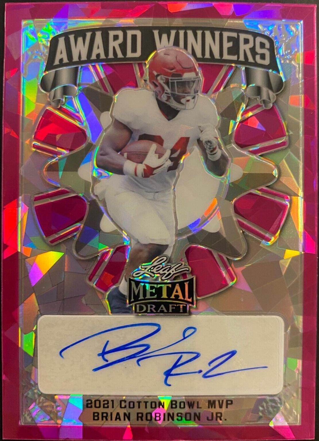 2022 Leaf Metal Draft - Award Winners Autographs Brian Robinson Jr. #AW ...