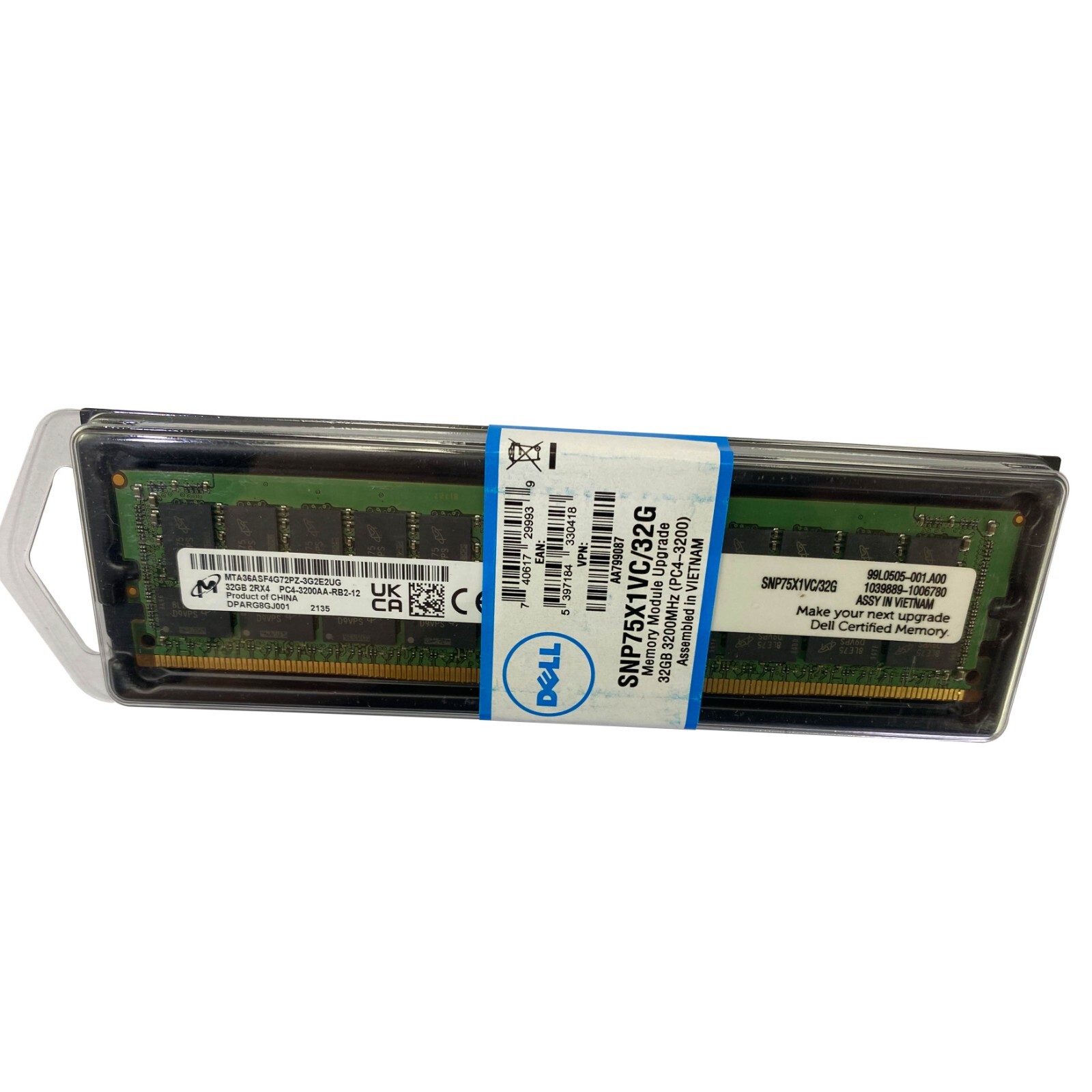 New Dell SNP75X1VC/32G 2RX4 32GB DDR4 PC4-3200 ECC RDIMM Server RAM ...