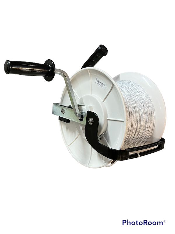 GEARED ELECTRIC FENCE REEL - 3:1 Tape Wire Rope Fencing Handheld ...