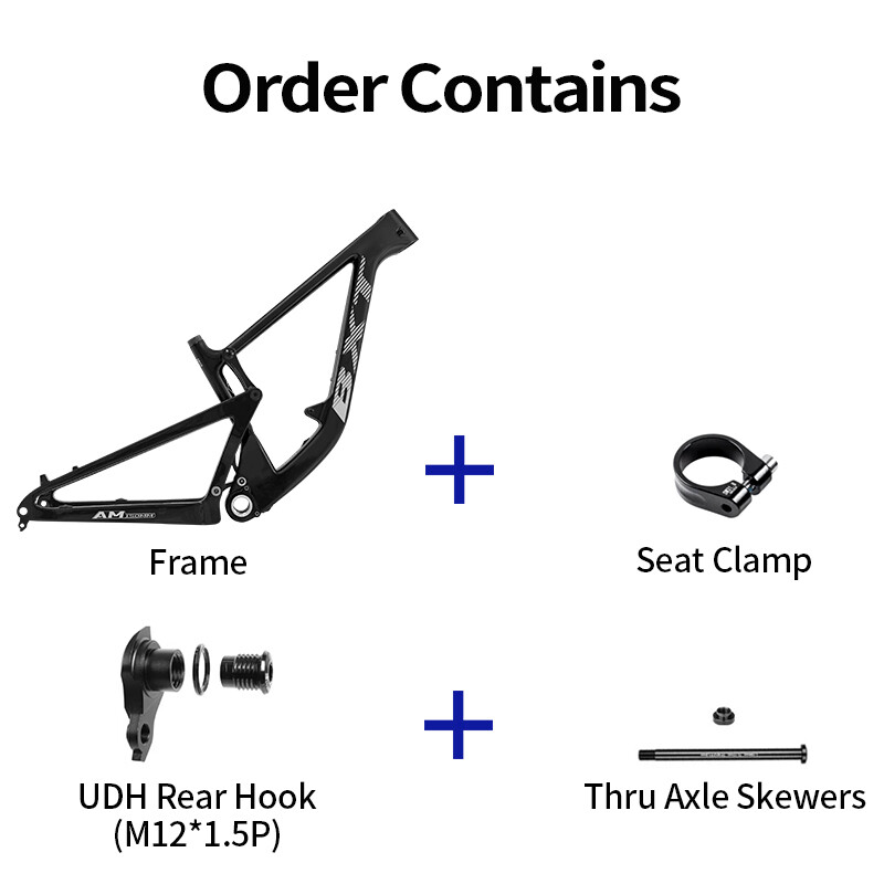 BXT 29er AM Full Carbon Fiber Suspension Mountain Bike Frame 148*12mm ...