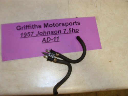 1957 JOHNSON SEAHORSE outboard 7.5hp AD11 gas fuel line coupler fitting ...