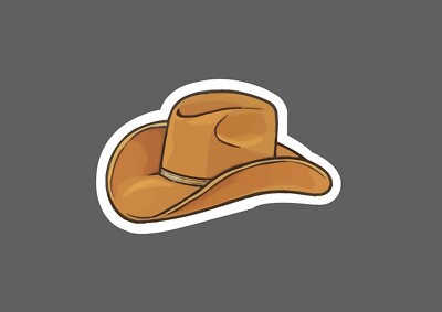 Cowboy Hat Sticker Country Waterproof Western Rodeo Gift NEW | eBay