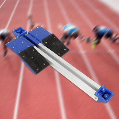 Starting Blocks Runway Track And Field Sports Natural Etallic And Blue ...