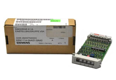 Siemens 6SN1114-0AA01-0AA0 Simodrive 611A Setting Module | eBay