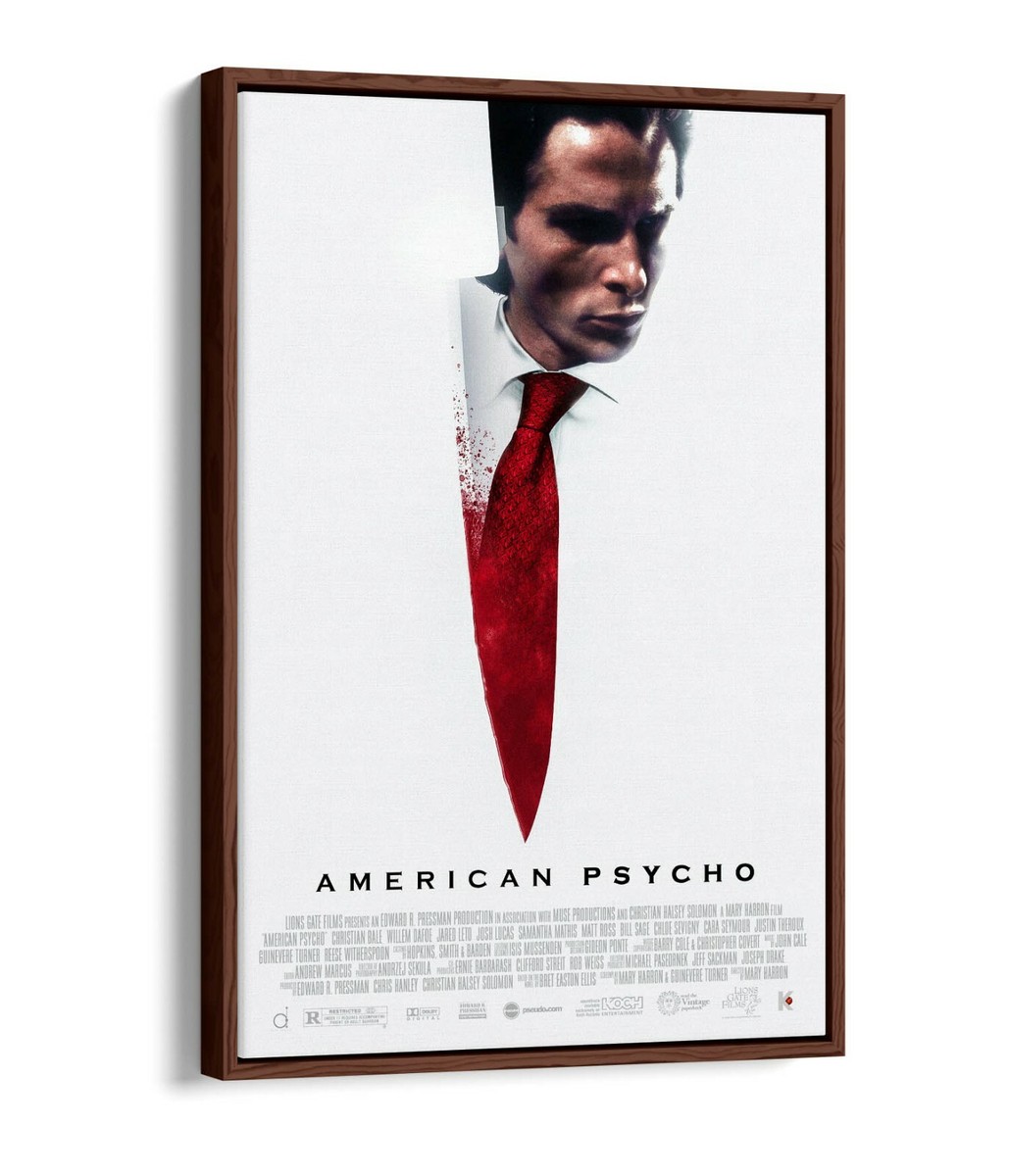 American Psycho Poster Rare American Psycho Movie Sticker By