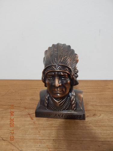 Banthrico Chief Anacostia Metal Coin Bank w/o Key Vintage Washington ...
