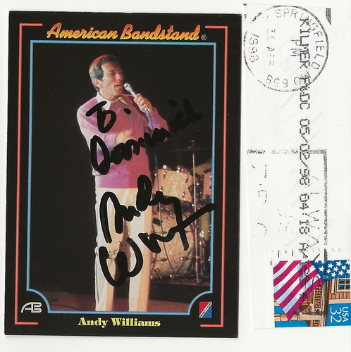 Andy Williams 1993 American Bandstand Collect-A-Card #17 Auto ...