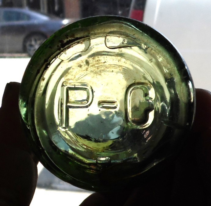 3 Ultra Rare GREEN Pepsi Cola Soda Bottle Shards Shinnston WV Embossed ...