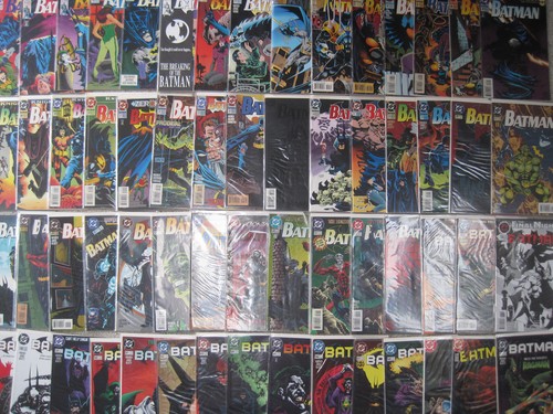 Vintage lot of 60 Batman comics 492 - 551 (full run) from 1993 to 1998 ...