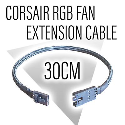 Corsair RGB Fan Extension Cable Adapter 30cm (Carbon) | eBay