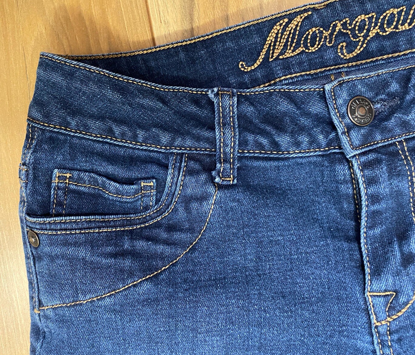 Delia's Morgan Blue Denim Cut Off Jean Shorts Juniors… - Gem