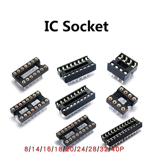 IC Socket DIL / DIP 6 8 14 16 18 20 24 28 32 40 Pin Adaptor Solder Type Chip PCB | eBay UK