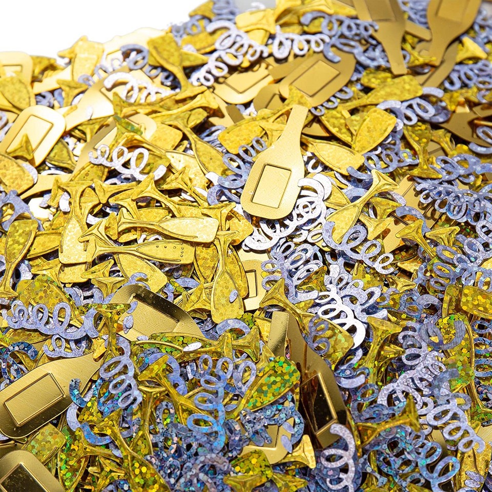 Onedor Plastic Multi-Shaped Confetti for Night Party Table Scatter ...