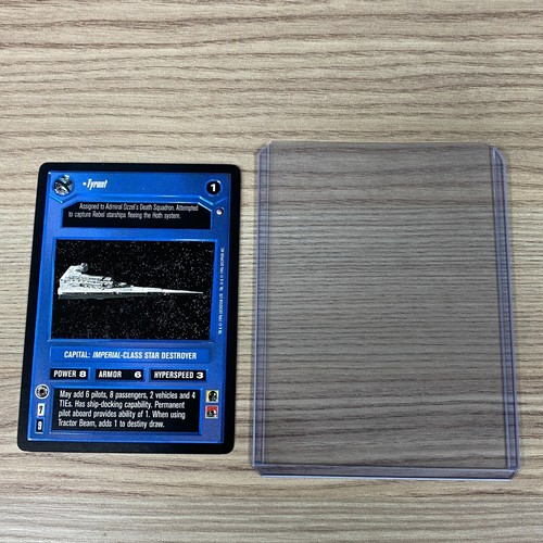 STAR WARS TYRANT HOTH STAR DESTROYER DECIPHER COLLECTABLE TRADING CARD ...