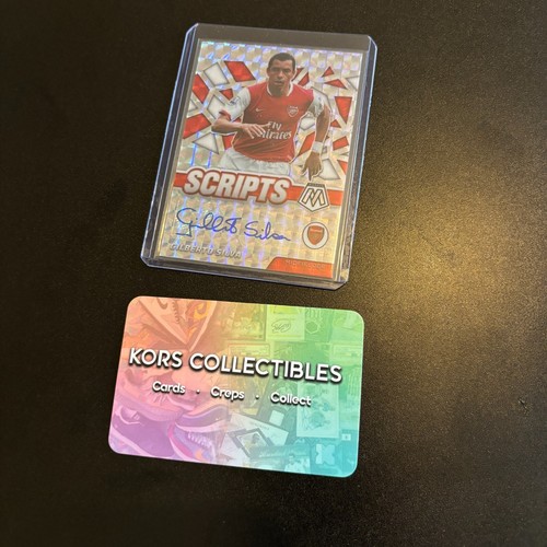 Arsenal Gilberto Silva AUTO - 2021/22 Panini Mosaic Premier League ...