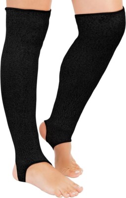 Cut Resistant Leg Sleeves Bite-Proof Protective Leg Heel Hole Style ...