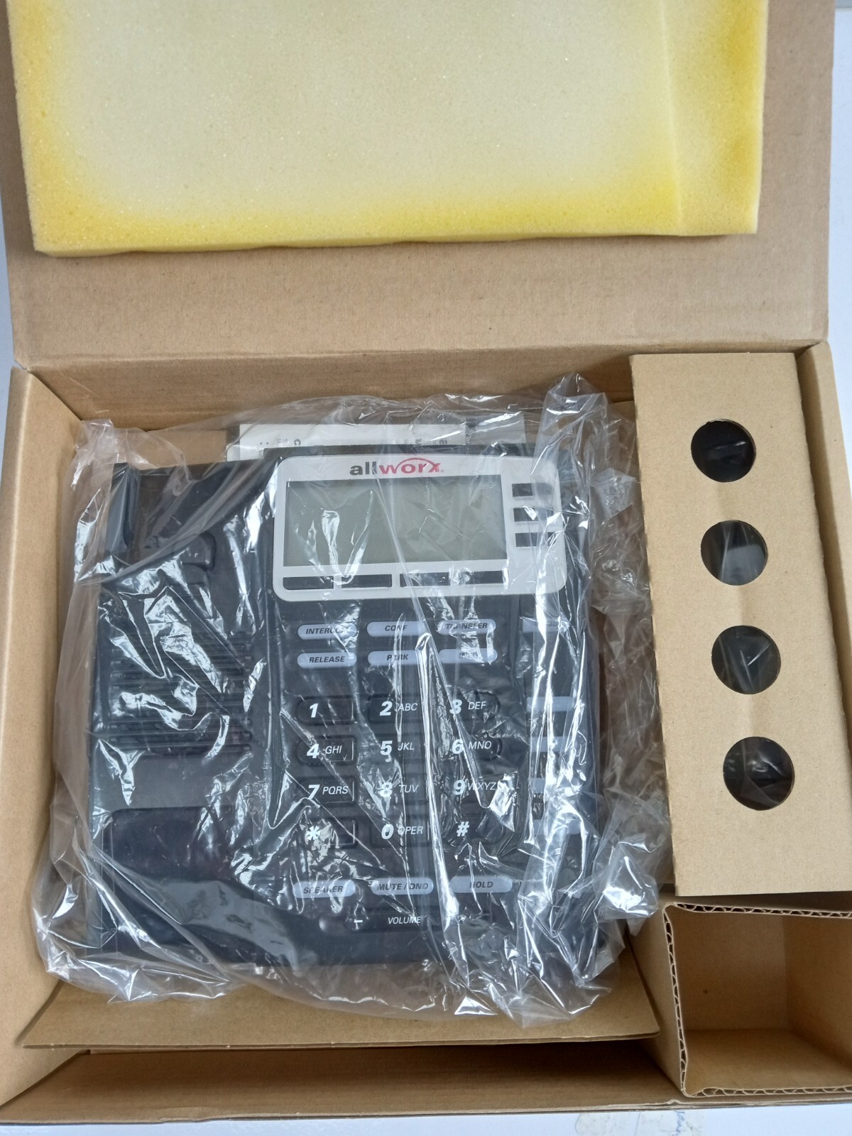 Allworx 9204 VoIP 4 Button Business Phone Handset Cord & Stand for sale ...