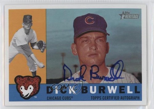 2009 Topps Heritage Real One Auto Dick Burwell #ROA-DB Auto | eBay