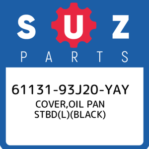 61131-93J20-YAY Suzuki Cover,oil pan stbd(l)(black) 6113193J20YAY, New ...