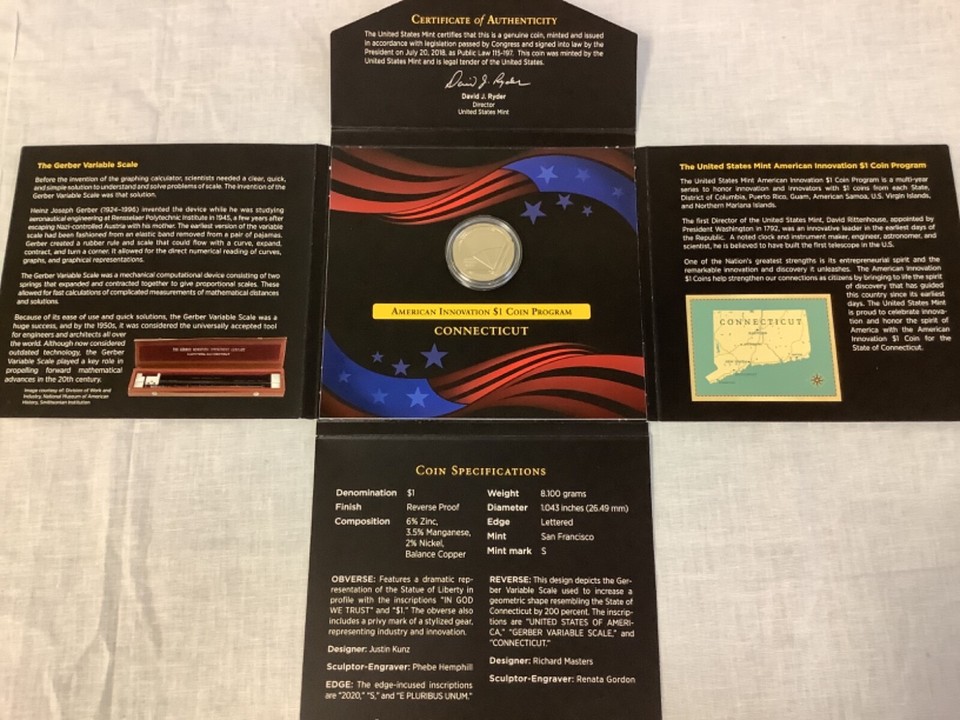 2018-2020-S American Innovation Dollar Reverse Proof Coins!!! | eBay