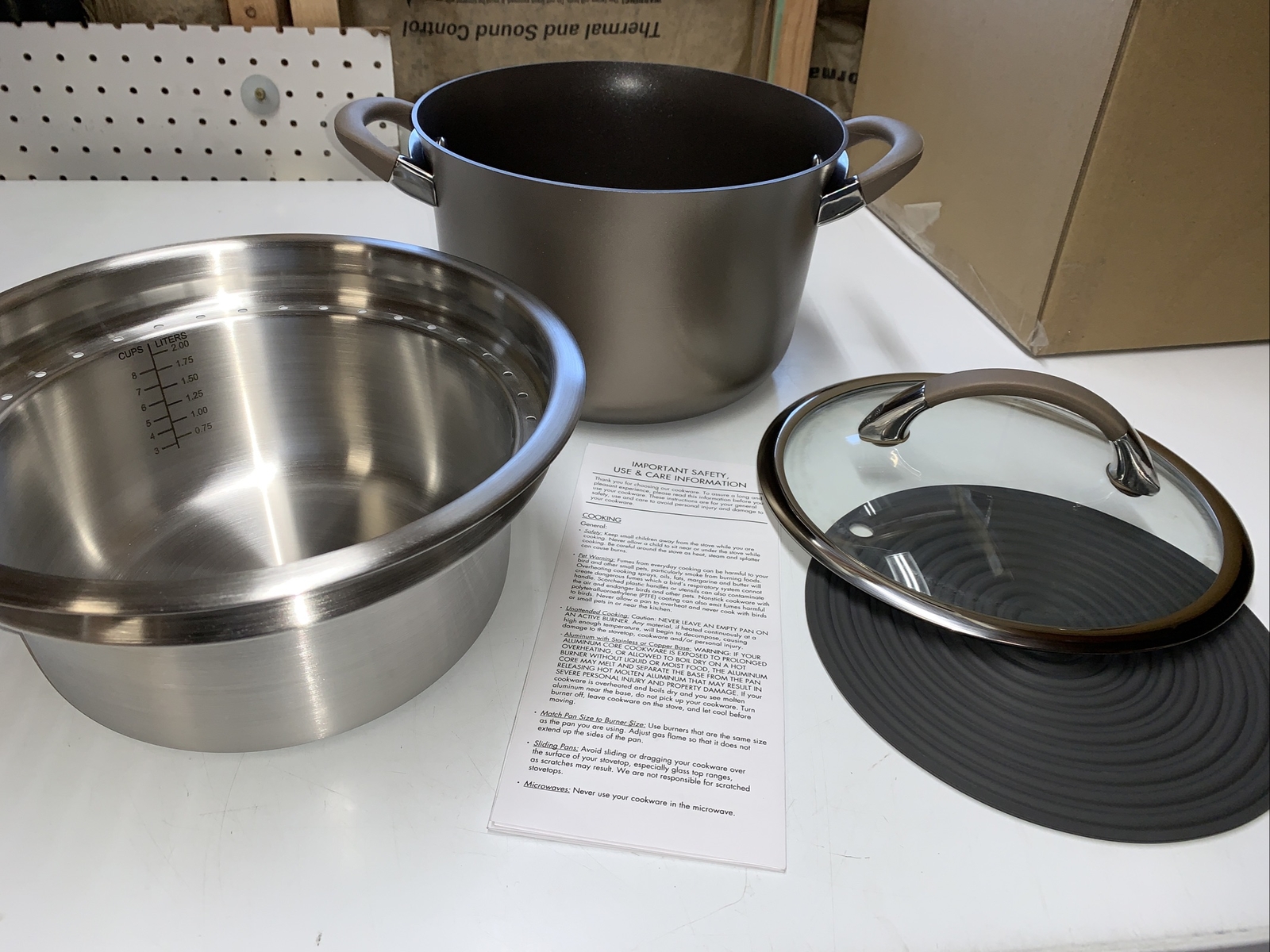 Circulon Symmetry 4-Piece Hard-Anodized Stock Pot Set Bronze NEW | eBay