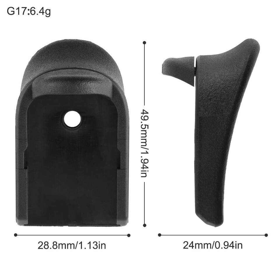 4PCS Safety Solutioin Grip Extension For Glock 17 17L 18 19 23 24 32 34 ...