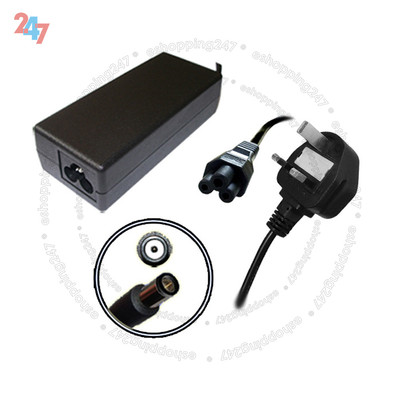 AC Laptop Charger For COMPAQ PRESARIO CQ58-125EA + 3 PIN Power Cord ...