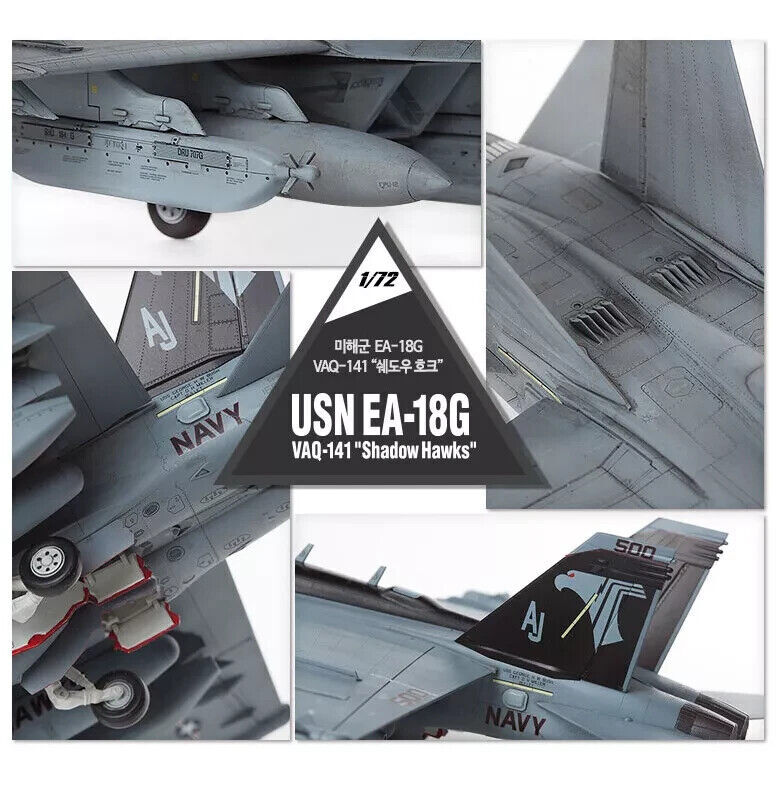 Academy #12560 1/72 USN EA-18G Growler "Shadow Hawks" Kit de modèle en ...