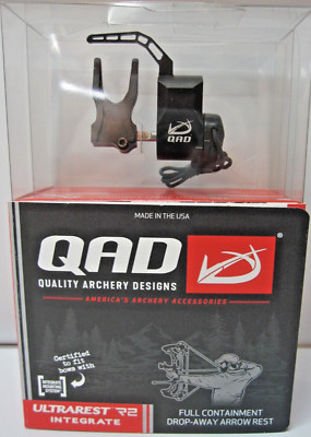 QAD Ultrarest R2 Integrate Arrow Rest Full Arrow Containment New, RH w ...