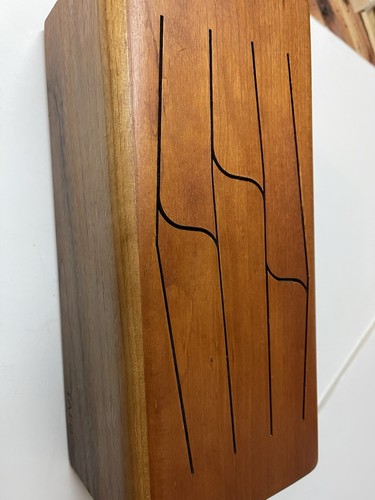 TAPO Wooden Tongue Slit Drum 6 Tone Notes ¿teak mahogany cherry? box ...