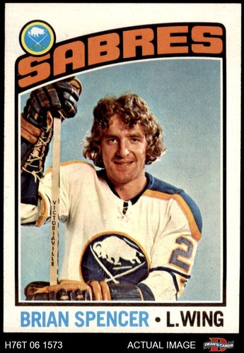 1976 Topps #191 Brian Spencer Sabres 8 - NM/MT | eBay
