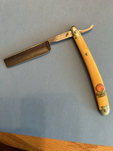 Vintage Red Point Straight Razor made In Germany Sold By Utica, Knife ...