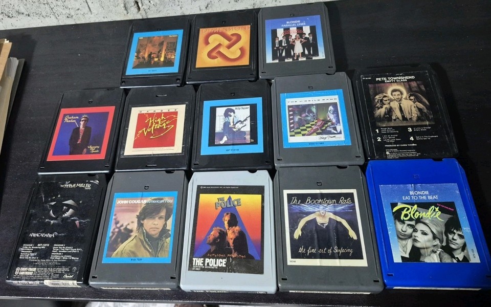 Lot Of 13 1980s/Punk/New Wave- 8 Track Tapes- Tested- Nice Condition | eBay