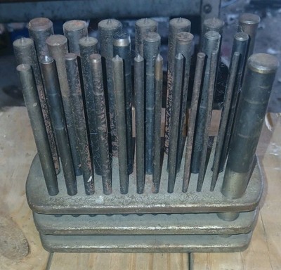27pc Center Transfer Punches Set Machinists Tool Punch Stand Heat ...