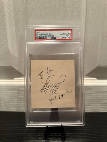 MUHAMMAD ALI PSA DNA CERTIFIED AUTHENTIC AUTOGRAPH CUT | eBay