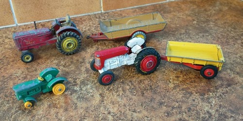 Job Lot Vintage Diecast Tractors And Farm Machinery Dinky & Corgi ...